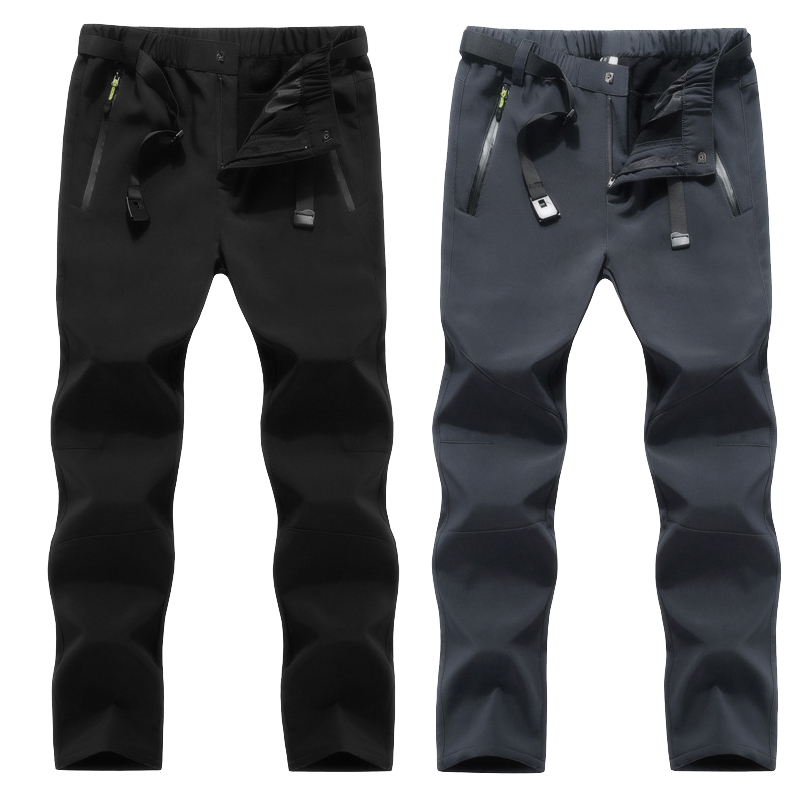 Winter Softshell Pant Men Women Waterproof Fleece Pants Outdoor ...