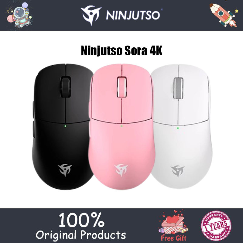 Ninjutso Sora 4K real wireless mouse 45g lightweight e-sports game ...