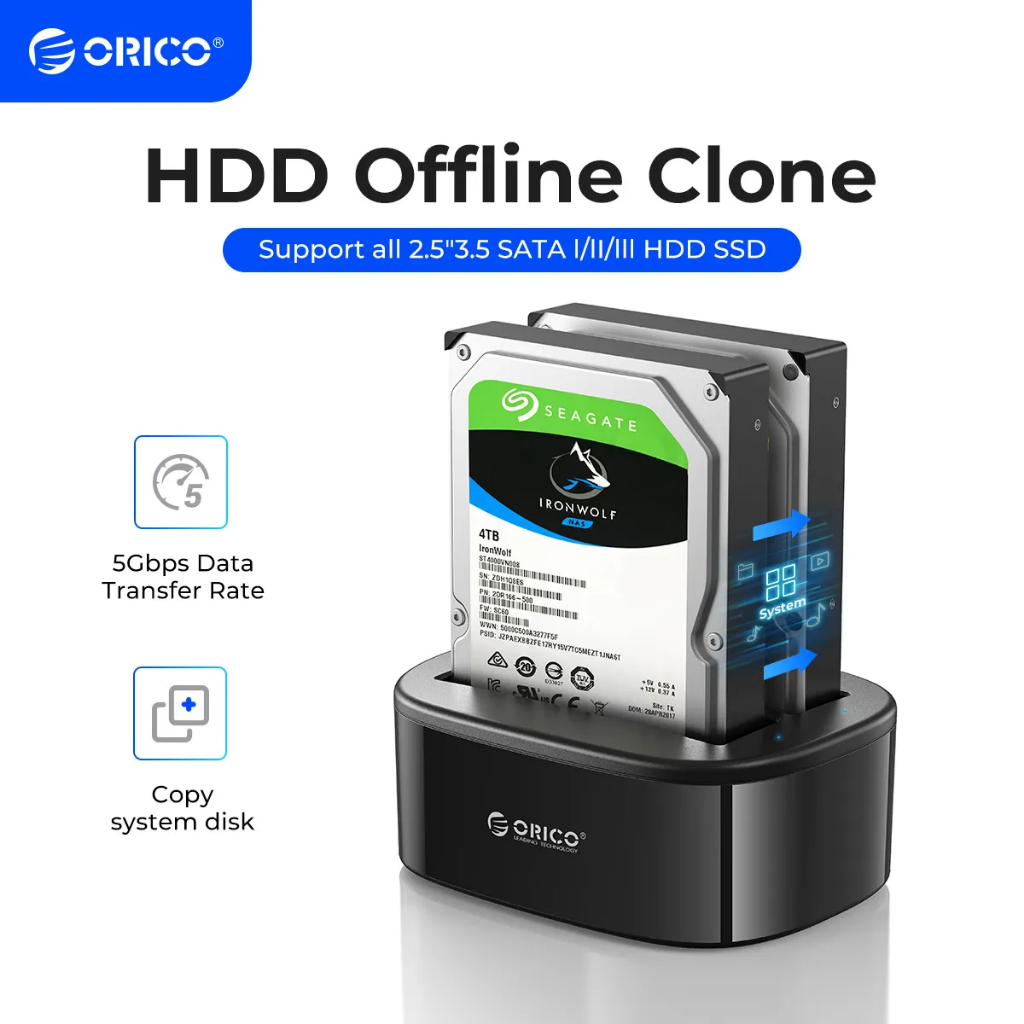 ORICO Clone HDD Docking Station(6228US3-C) | Shopee Singapore ORICO Clone HDD Docking Station(6228US3-C) | Shopee Singapore