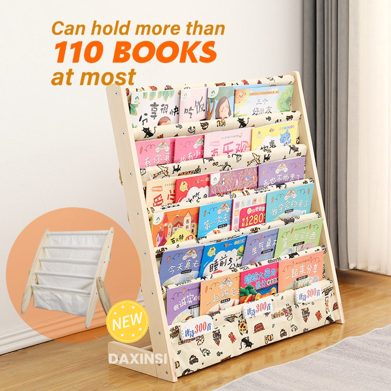 DAXINSI Kids Book Shelf Children Book Shelf Book Rack Montessori Shelf ...