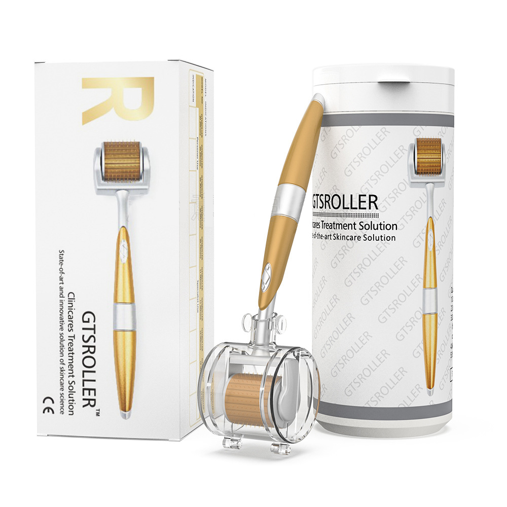 derma roller 192 medical grade titanium gold micro needle needling skin ...