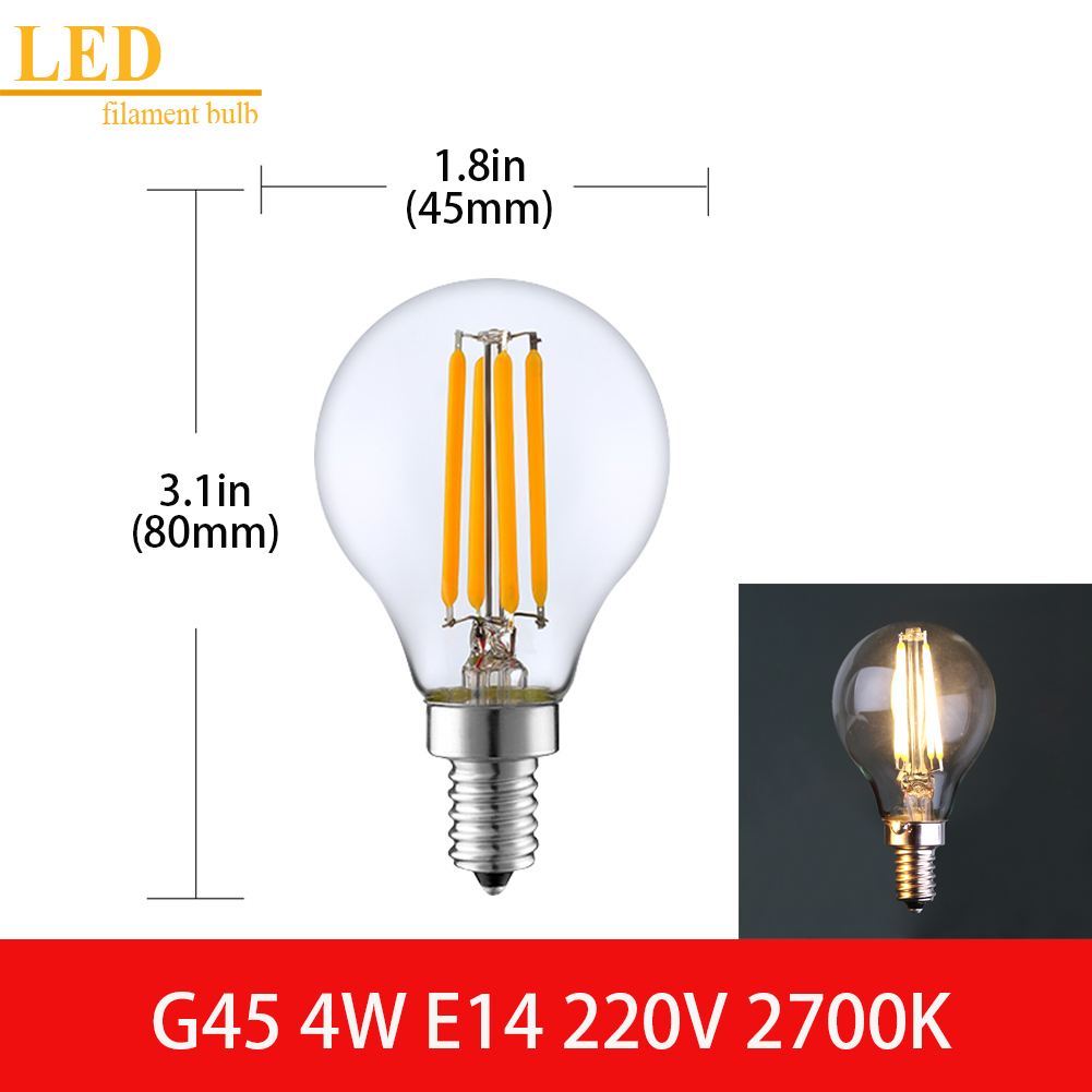 E12 E14 E27 LED Edison Bulbs 1W 2W 3W 4W 6W 8W House Decoration Bulb C7 C35 T20 T16 A19 G40 G80 ...