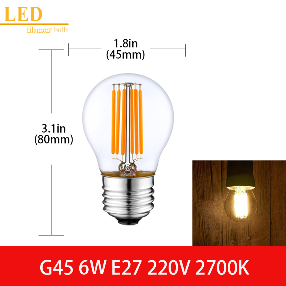 E12 E14 E27 LED Edison Bulbs 1W 2W 3W 4W 6W 8W House Decoration Bulb C7 C35 T20 T16 A19 G40 G80 ...