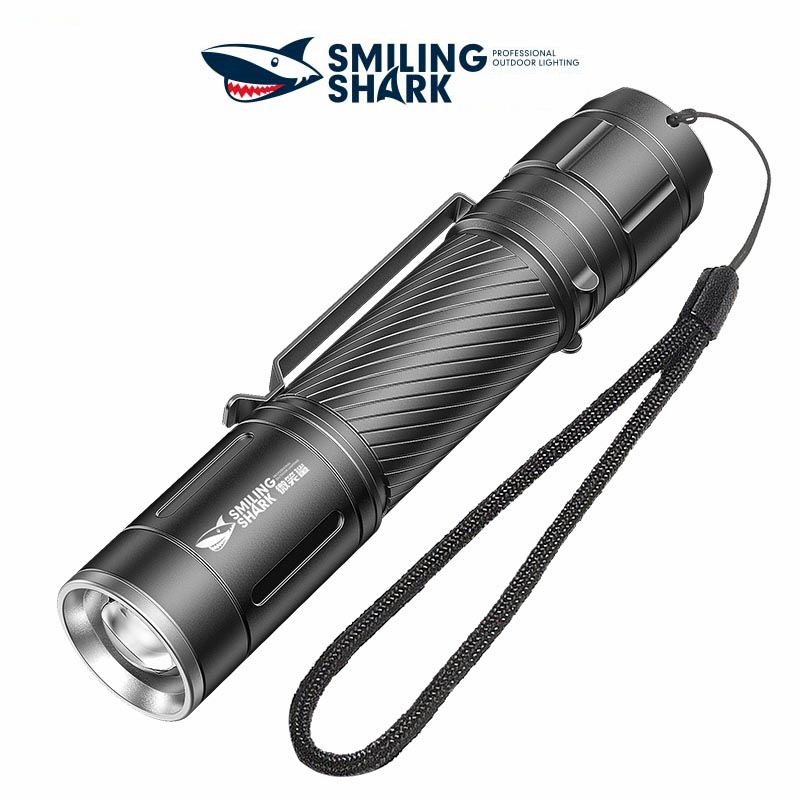 Smiling Shark Torchlight Ultra Bright Rechargeable Flashlight Led Torch ...