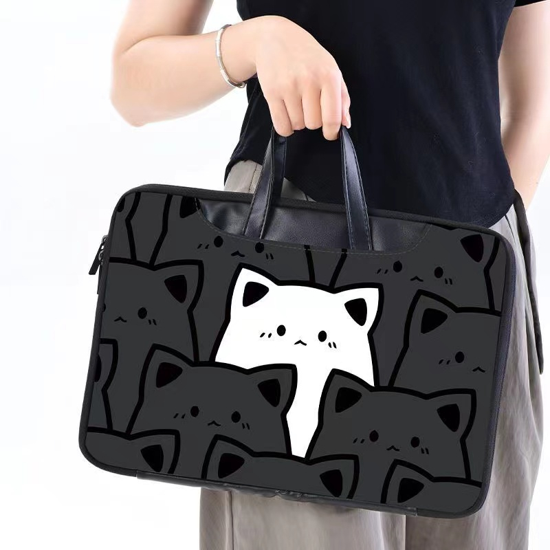 PU Waterproof Computer bag CARTOON CAT laptop bag 16 15 12 13.3inch 14 ...