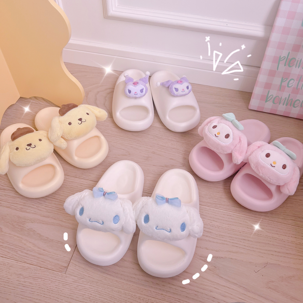 Sanrio Cute slippers for summer home wear with anti slip thick soles ...