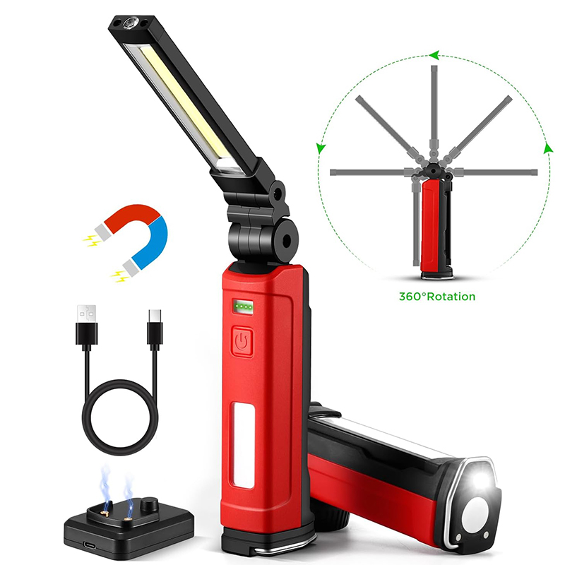 Torchlight Ultra Bright, Rechargeable COB Working Lamp 1100 Lumens ...