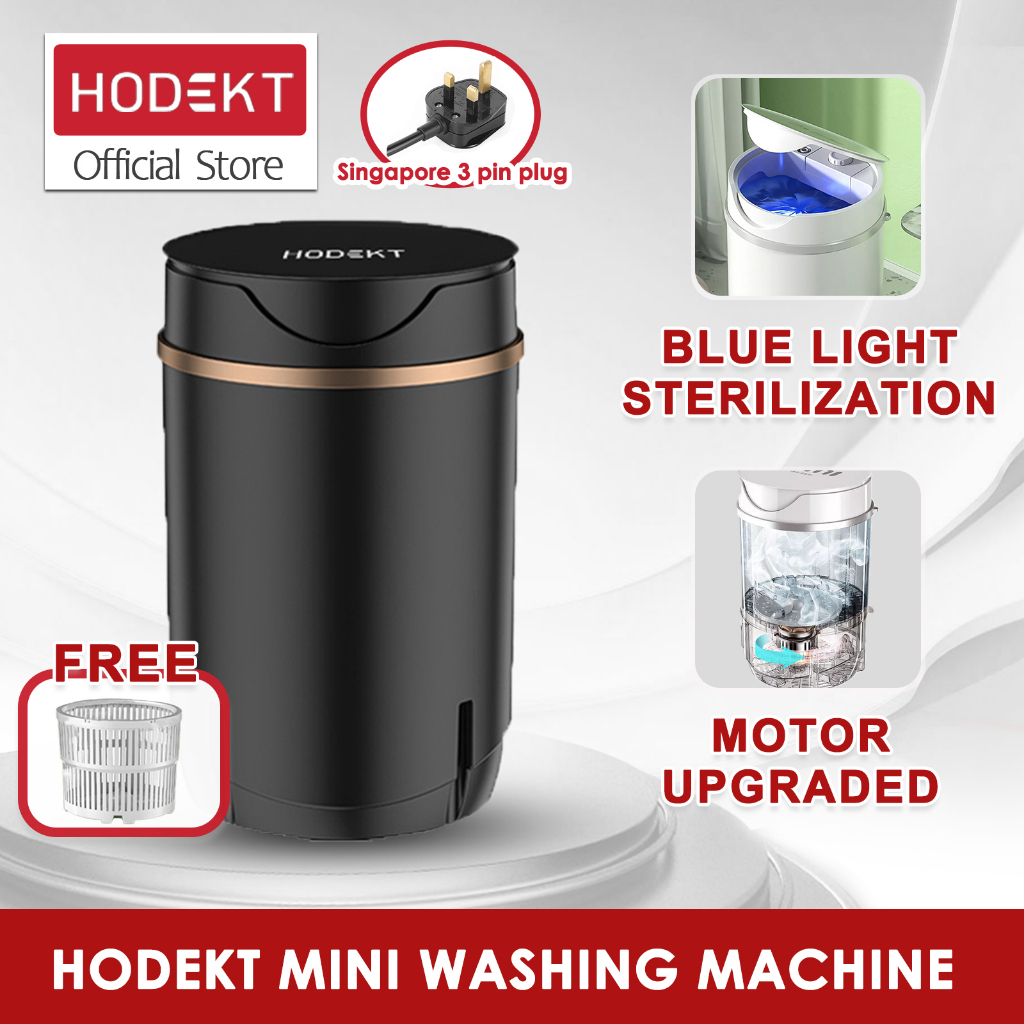 HODEKT Mini Portable Washing Machine With Dryer Automatic Blue-ray ...