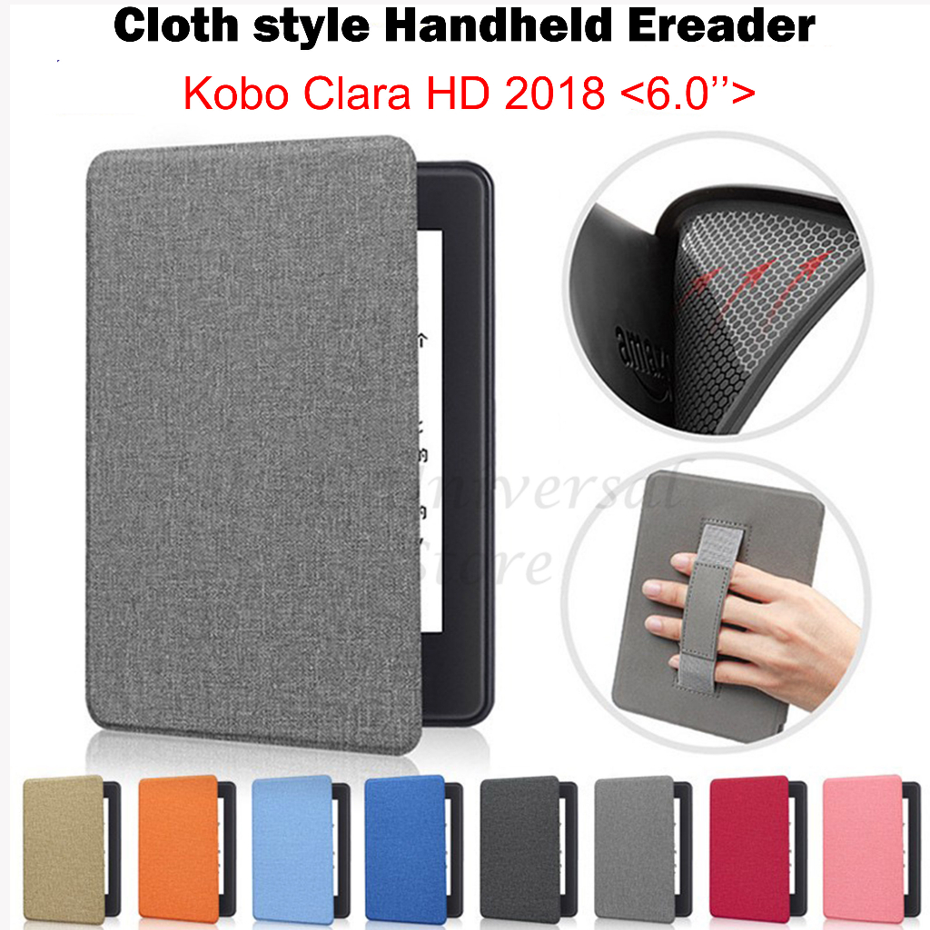 Handheld Ereader Cloth style E-book Cover For All-New 6.0" Kobo Clara ...