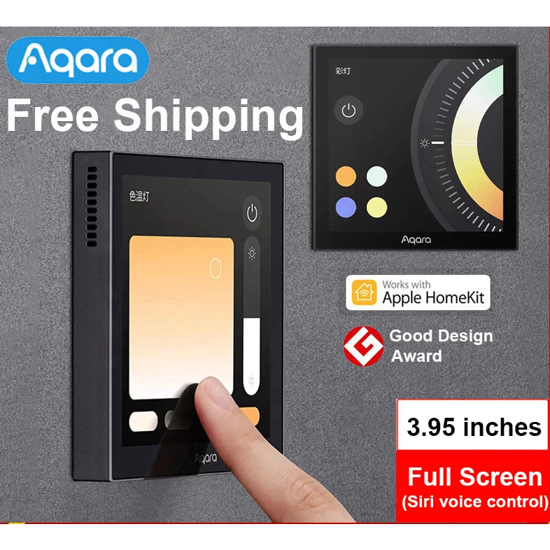 New Aqara Smart Scene Panel Switch S1 Zigbee 3.0 3.95 inch Touch Screen ...