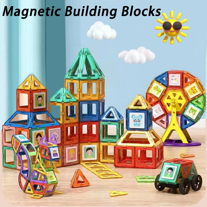 [Free Storage Box]3D Window Magnetic Building Blocks Extra Powerful ...