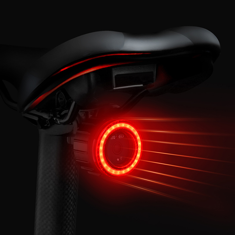 Bike Rear Light IPx6 Waterproof LED Charging Bicycle Smart Auto Brake ...