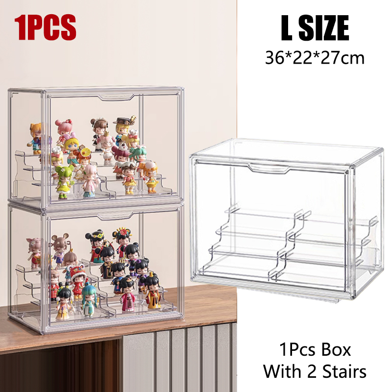 Transparent Toy Display Box Doll Organiser Lego Storage Box Acrylic ...