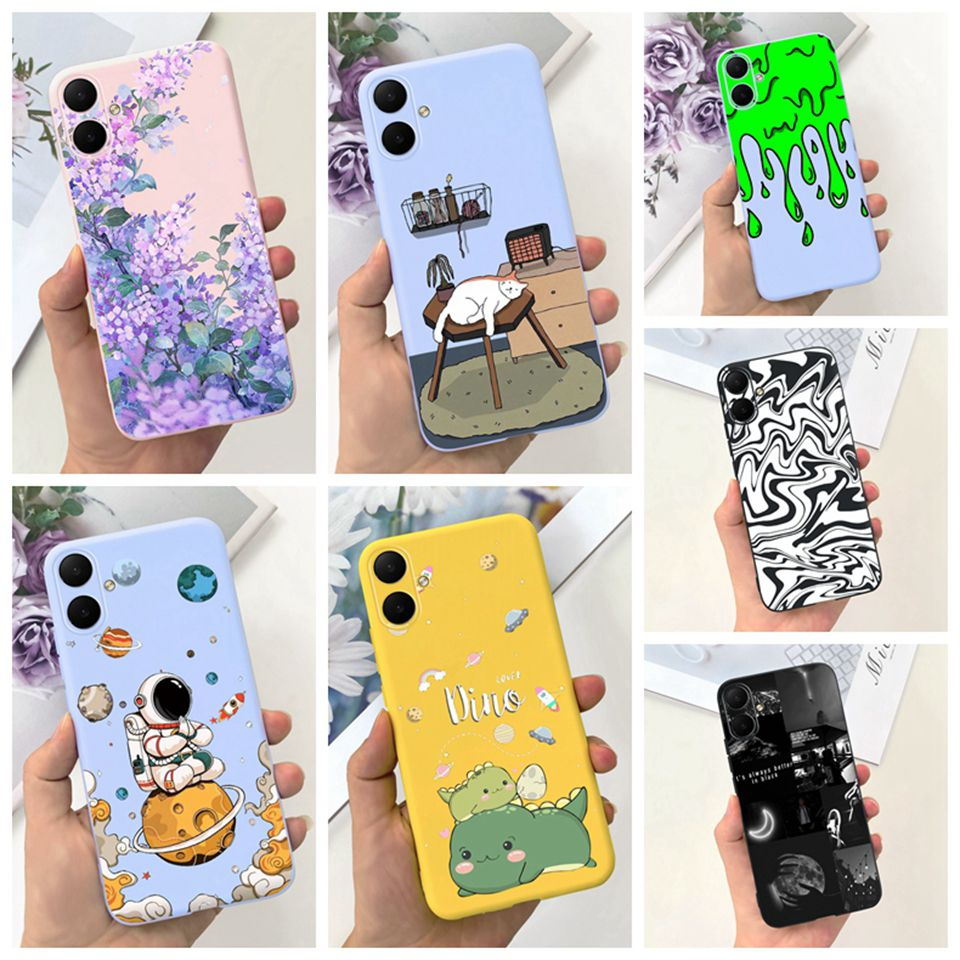For Samsung Galaxy SM-A055F A057F A05 A 05s 4G 2023 Casing Candy Cartoons Pattern Matte Phone ...