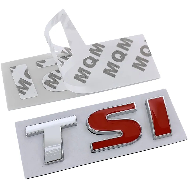3D Metal Car Letters TSI Logo For VW TSI Badges Polo Golf 4 5 6 7 MK5 ...