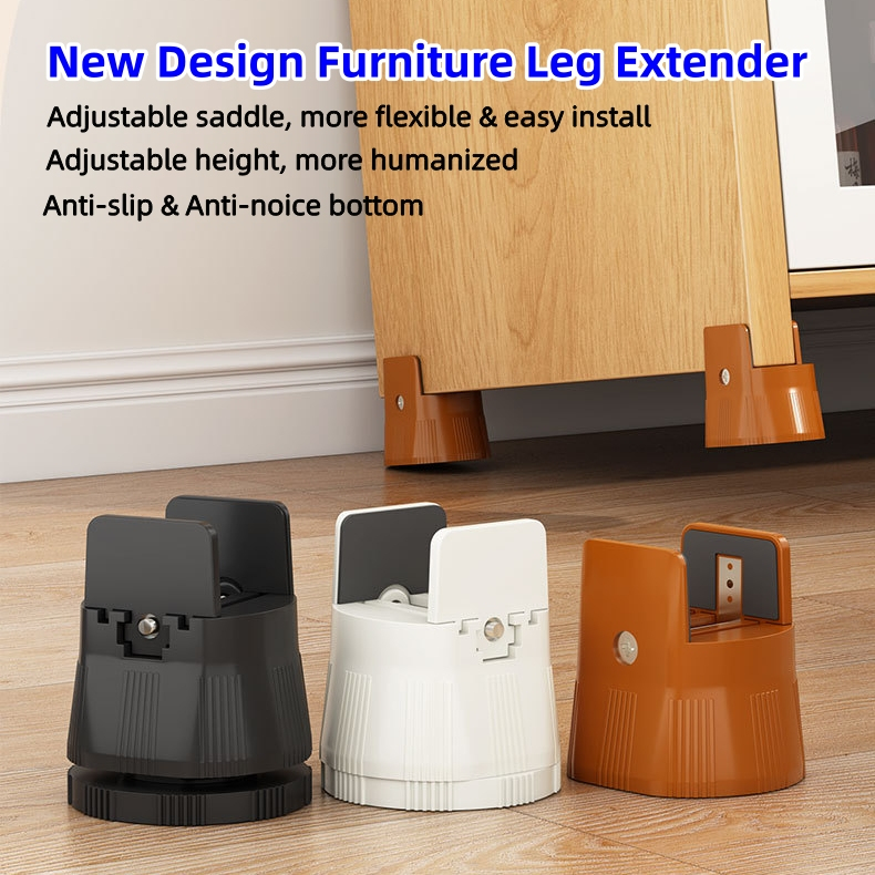 [NEW STYLE] Furniture Heightening Adjustable Leg Extender Pad Sofa ...