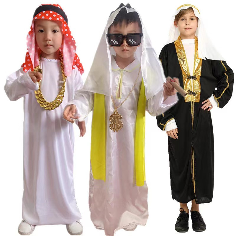 Children Middle East Dubai Arab Prince clothing Qatari robes | Shopee ...