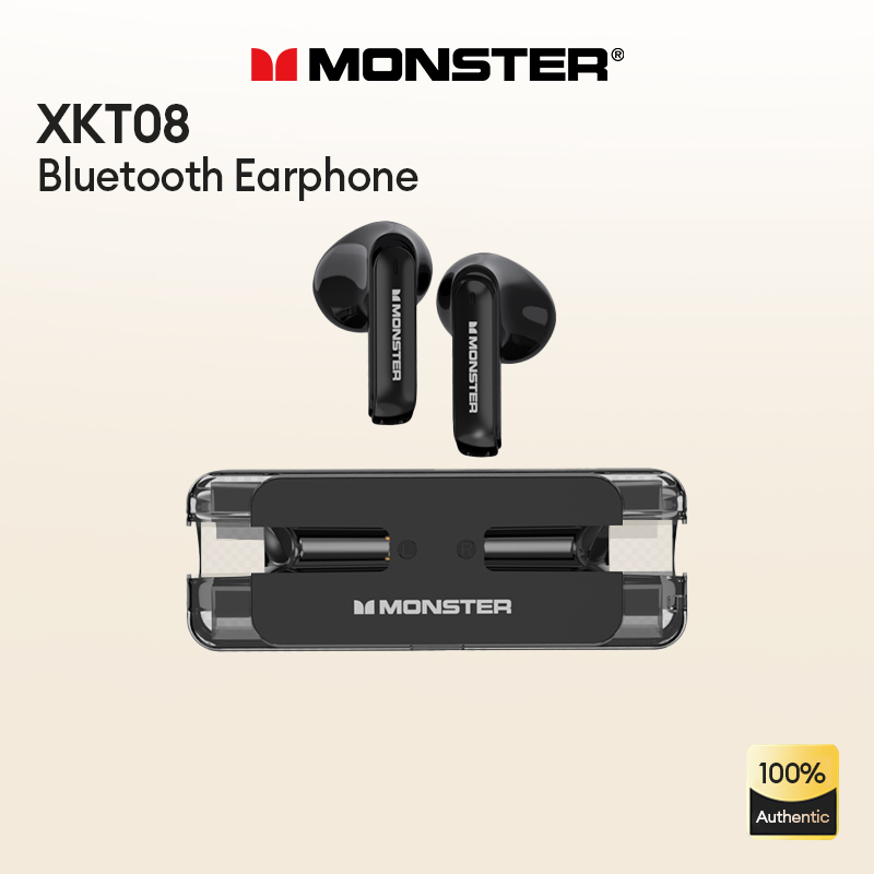 Monster XKT08 Bluetooth Earphone Wireless Earphone Low Latency Smart ...
