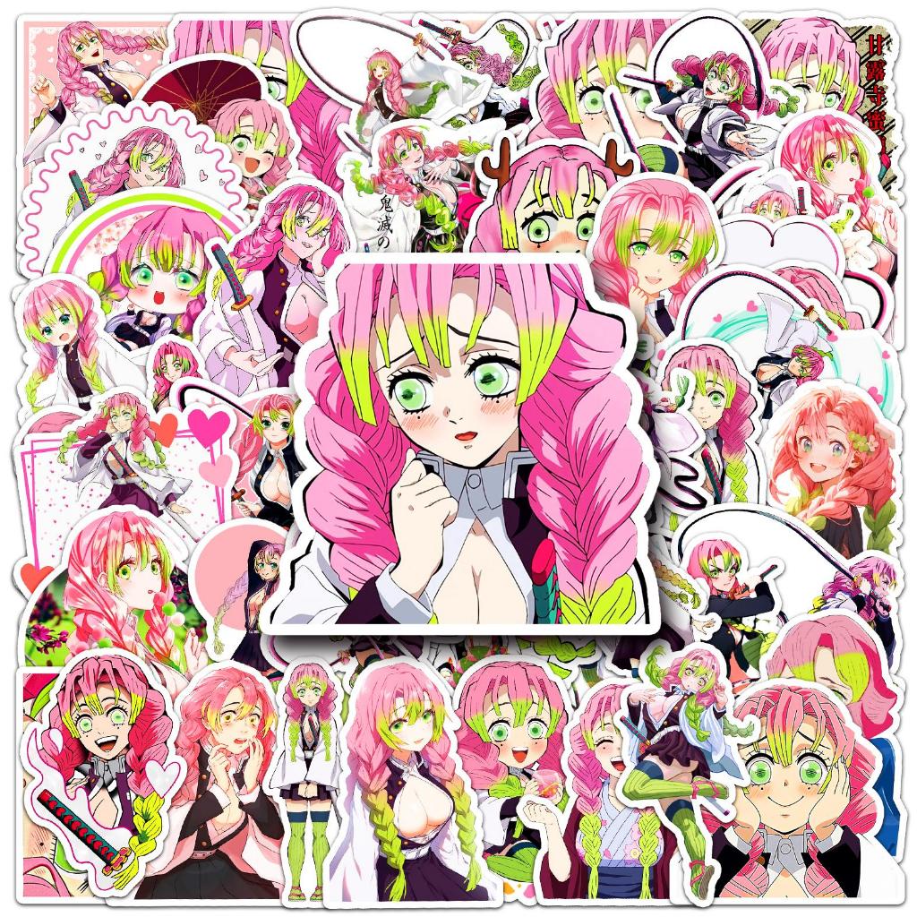 50 Piece Funny Kanroji Mitsuri Demon Slayer Creative Original Stickers ...