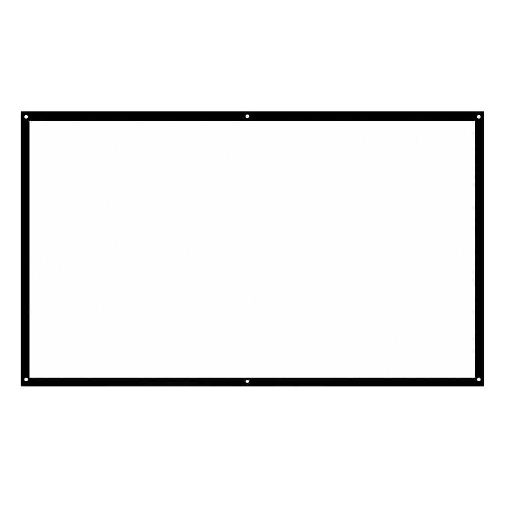 H100 100'' Portable Projector Screen HD 16:9 White Dacron 100 Inch ...