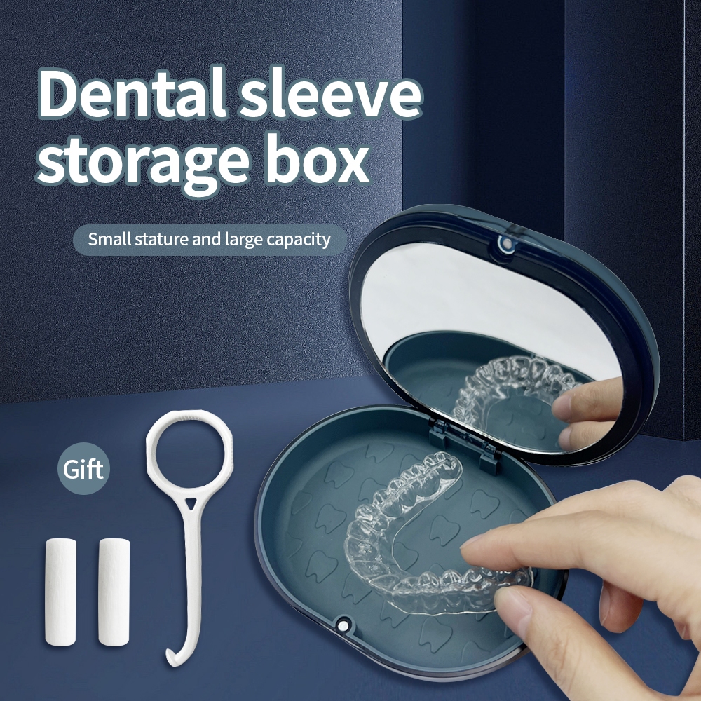 1Pcs 2 Layers Orthodontic Retainer Braces Storage Box With Mirror ...