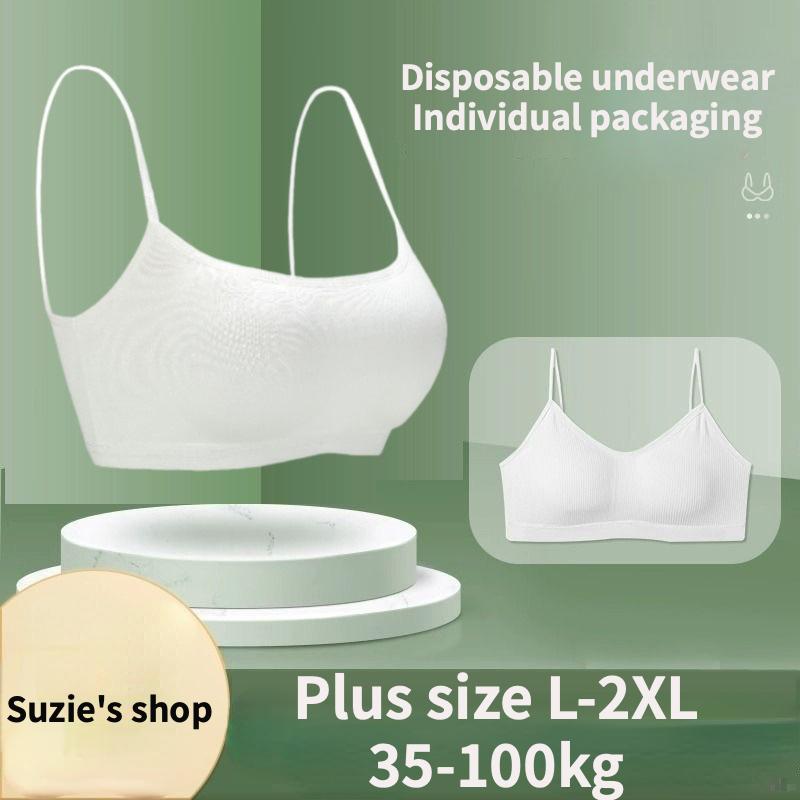 Disposable Bra For Women's Plus size washless seamless underwear ...