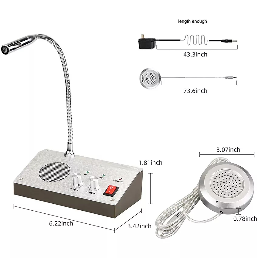 Window Speaker,Drive Thru Intercom System,Speak-Thru,Dual Way ...