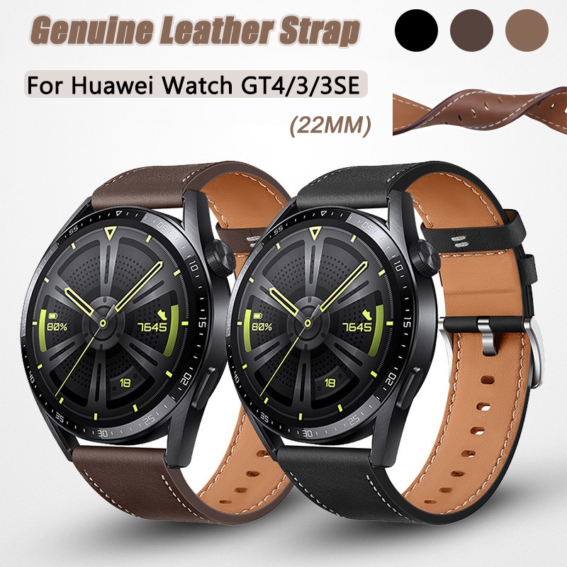 Leather Strap for Huawei Watch GT5 GT4 46MM GT 5 3 2 Pro 22mm Universal ...