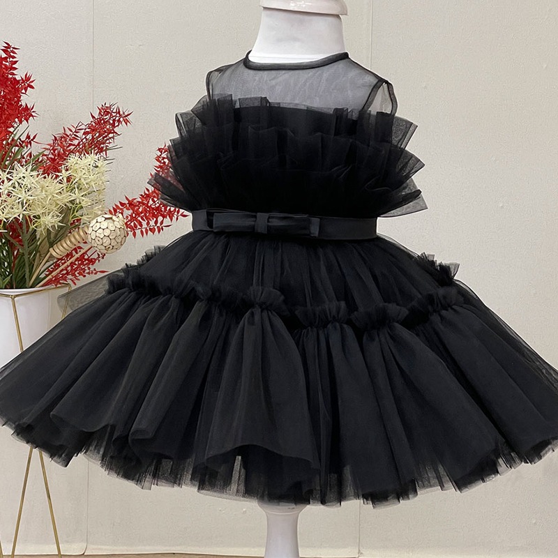 Wednesday Halloween Dress baby girl clothes Princess Tulle Children ...