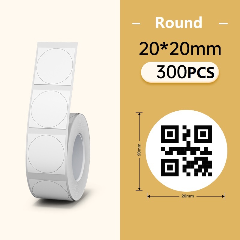 NIIMBOT B21/B1/B3S Round Label Paper Thermal Sticker For B21/B3S ...