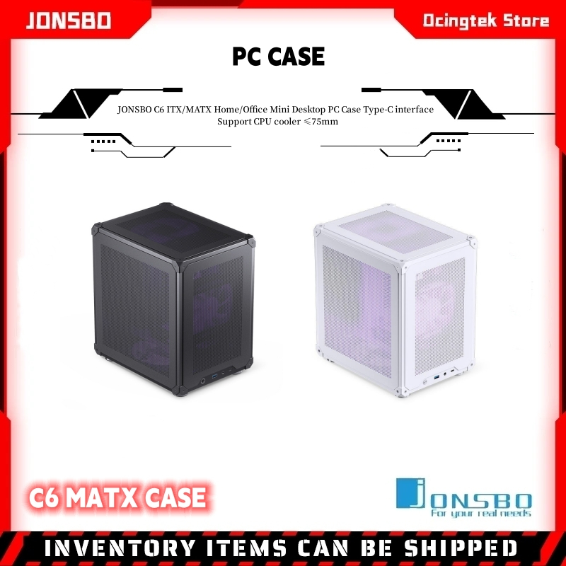 JONSBO C6 ITX/MATX Home/Office Mini Desktop PC Case Type-C interface ...