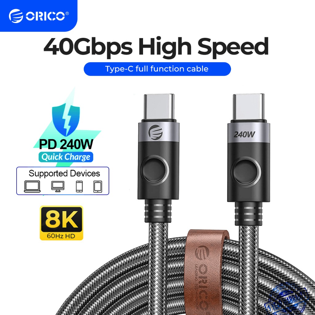 ORICO USB C to USB C Cable 240W 100CM Type C to Type C Cable PD 3.1 Fast Charging Cord Type C ...