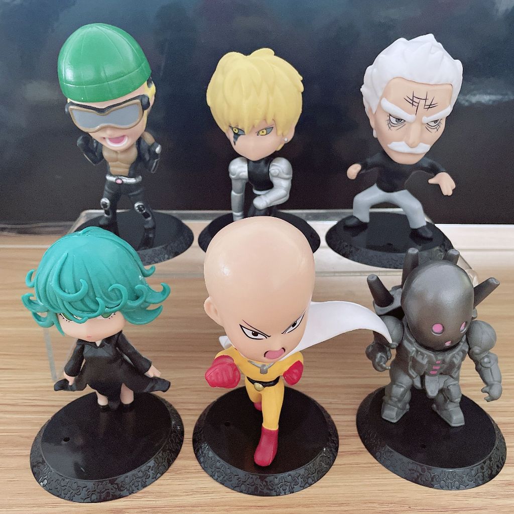 6Pcs/Set 10cm Anime One Punch Man Figure Saitama Toy Tatsumaki Doll ...