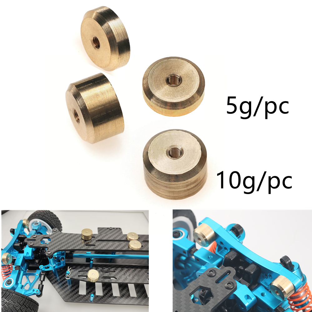 2pcs 5G 10G Brass Counterweight M3 Screw Nut Balance Weight For RC Car ...
