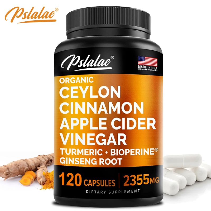 5 in 1 Ceylon Cinnamon Capsules 2355 mg with Apple Cider Vinegar ...