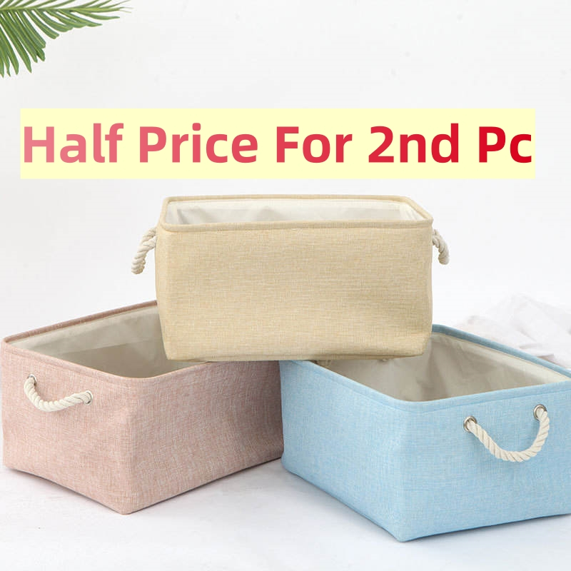 【SG Seller】Foldable Linen Storage Bag Large Non Woven Organiser Basket ...