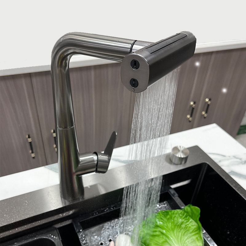 2024 new style pull out kitchen faucets 304 stainless steel gun grey ...