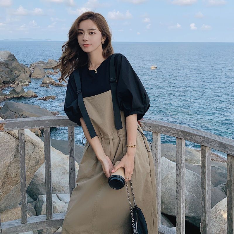Co-ords Individual Sets Women's Summer New Strap Skirt+ Short Sleeve ...