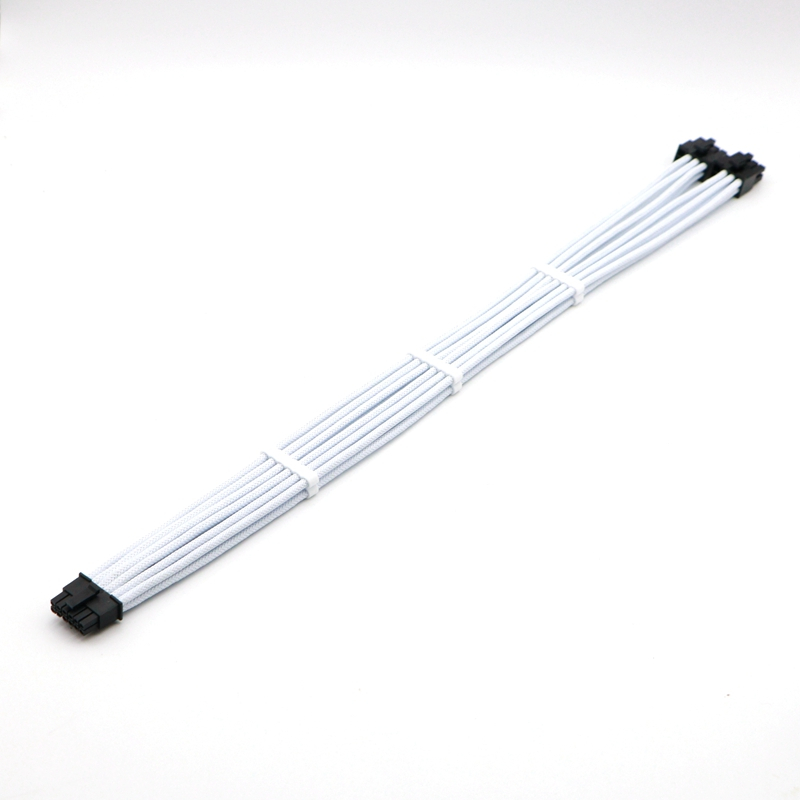 Custom Sleeved 12VHPWR 12+4Pin to 2pcs Male 8Pin Modular PSU Cable for ...