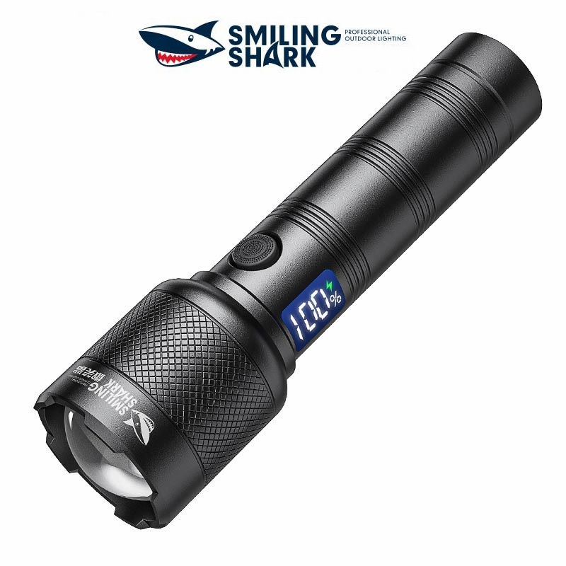 Smiling Shark SD8110 Rechargeable Torchlight M60 6000LM Super Bright ...