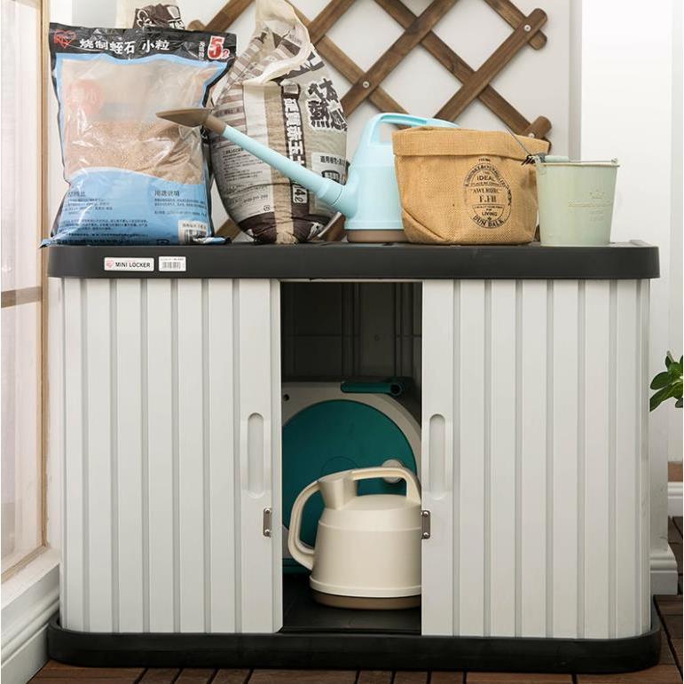 Litgrow Sheds Balcony Storage Cabinet Outdoor Balcony Tool Storage ...