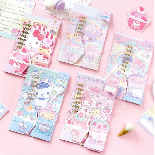 Cute Sanrio Candy Envelope Set cinnamoroll Alien Letterhead Hello Kitty ...