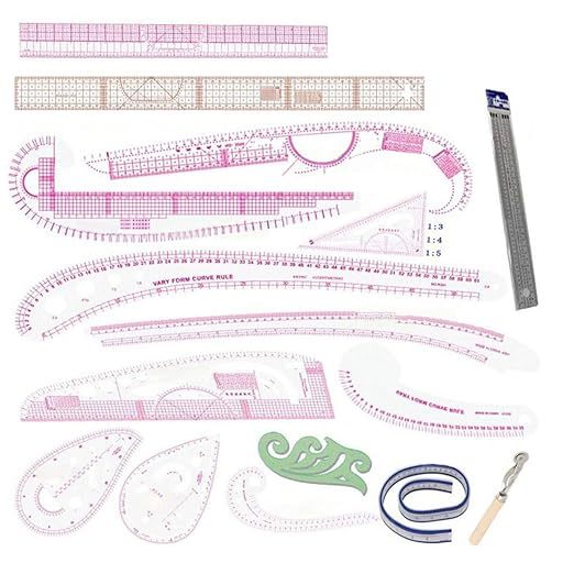 Sewing Ruler Tailor Set French Curve Ruler Accessories, Fashion Pattern ...