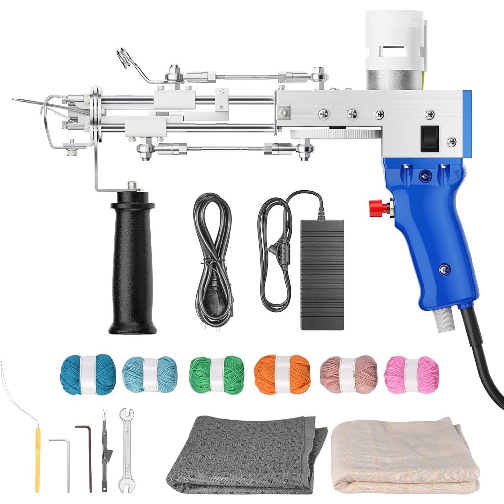 Rug Tufting Gun,2 in 1 Cut Pile & Loop Pile Rug Gun Machine Starter Kit ...