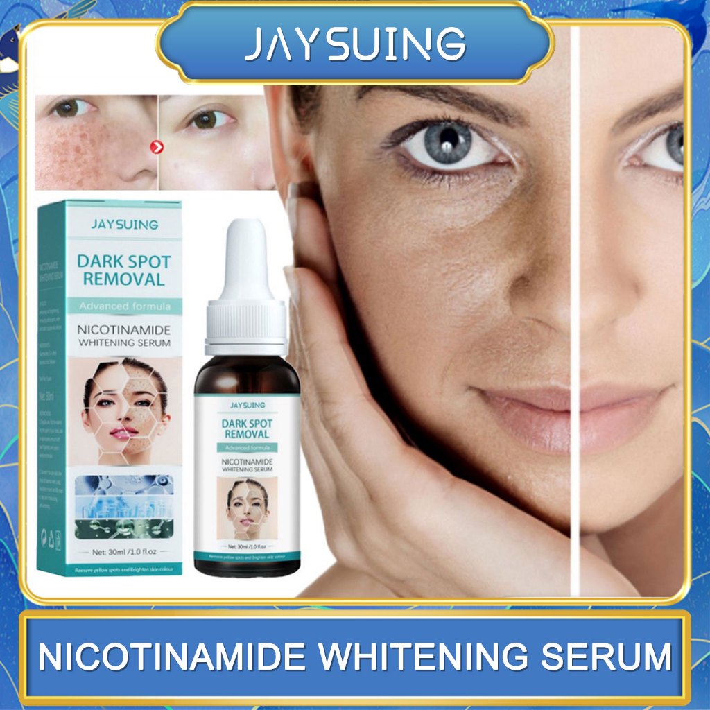 Jaysuing 30ml Dark Spot Removal Serum Pores Shrink Whitening Chloasma Remove Melanin Pigment ...