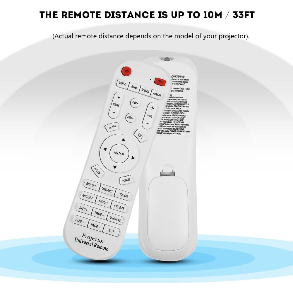 Projector Universal Remote Control Universal Replacement Controller for ...