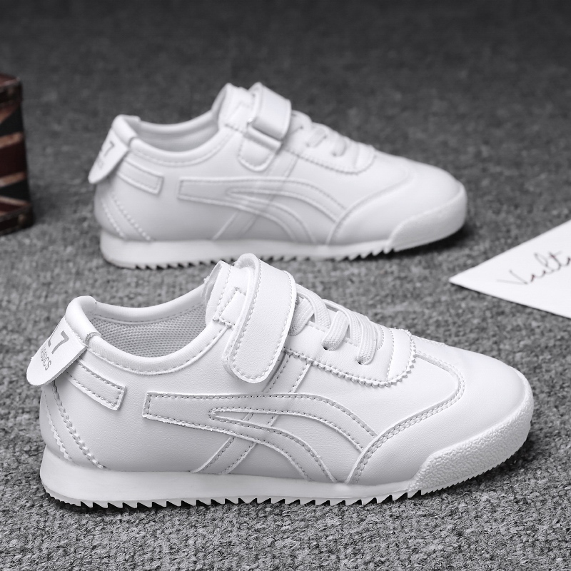 Kid Shoes All White Sneakers Outdoor Boy Girl Shoes School Student ...