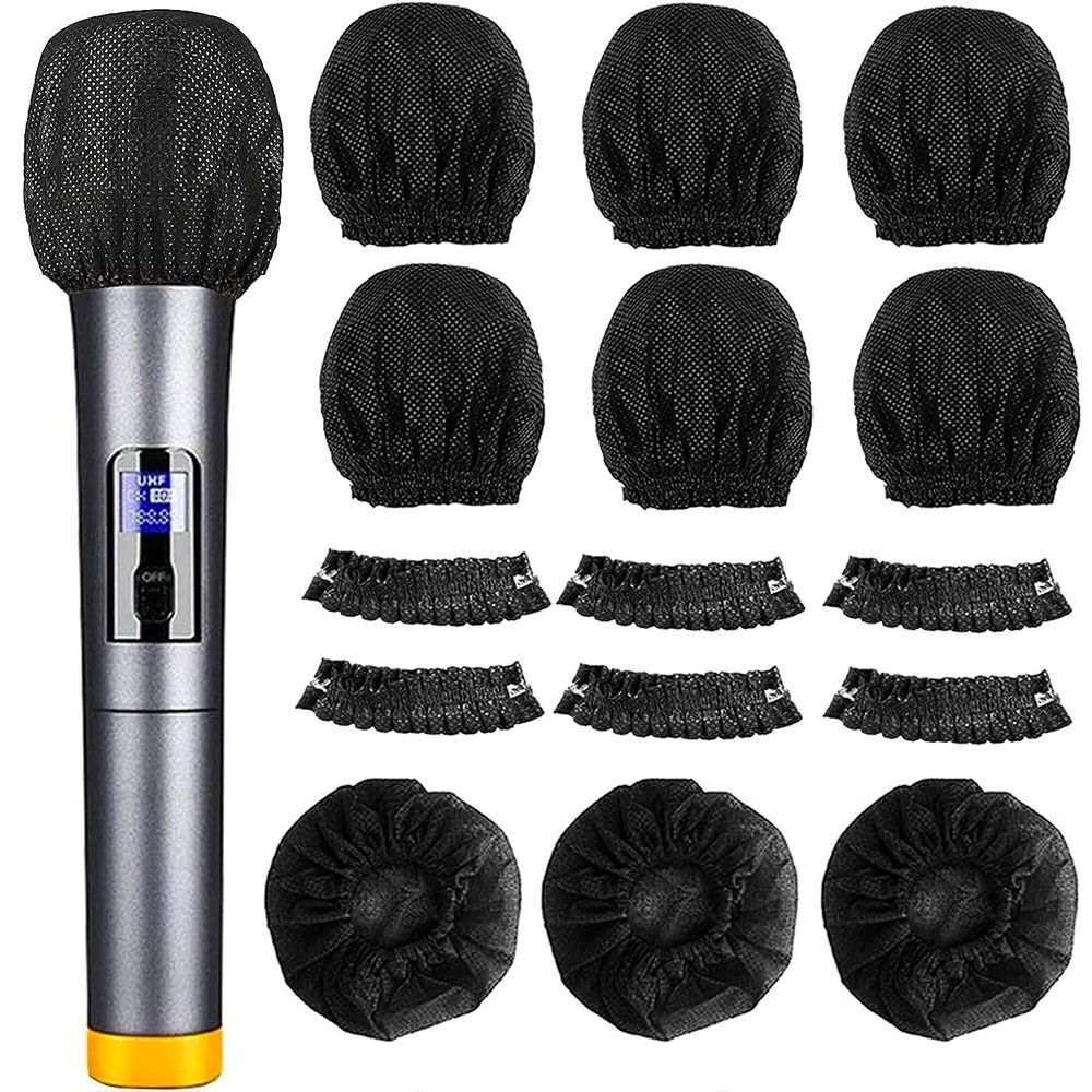 Disposable Microphone Cover Non-Woven Handheld Microphone Windscreen ...