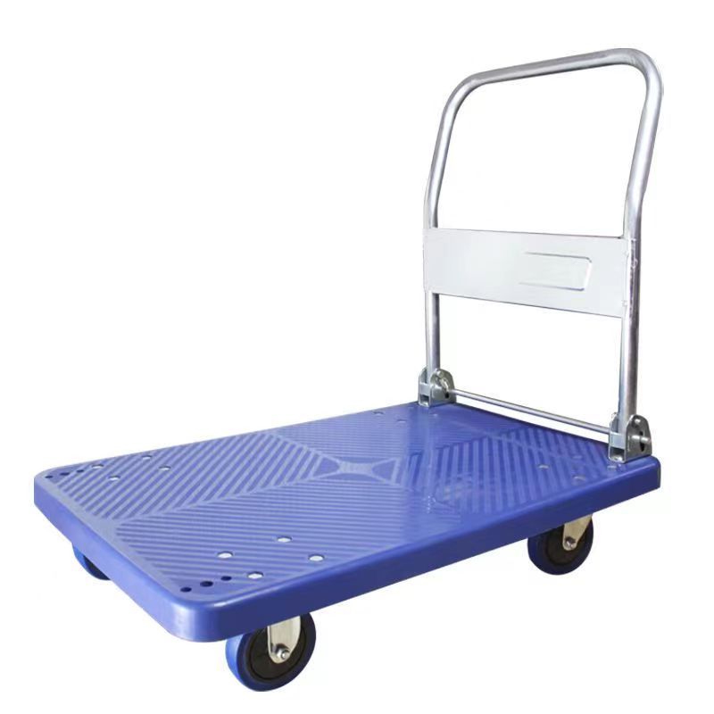 Trolley Flatbed truck trailer small trolley push truck Folding portable ...