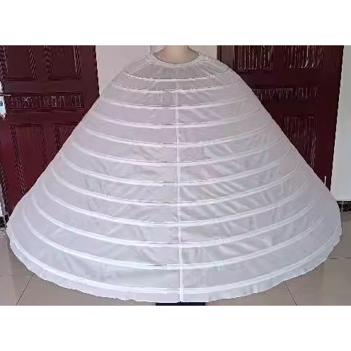 Women Crinoline Petticoat A-line 12 Hoop Skirt Slips Long Underskirt ...